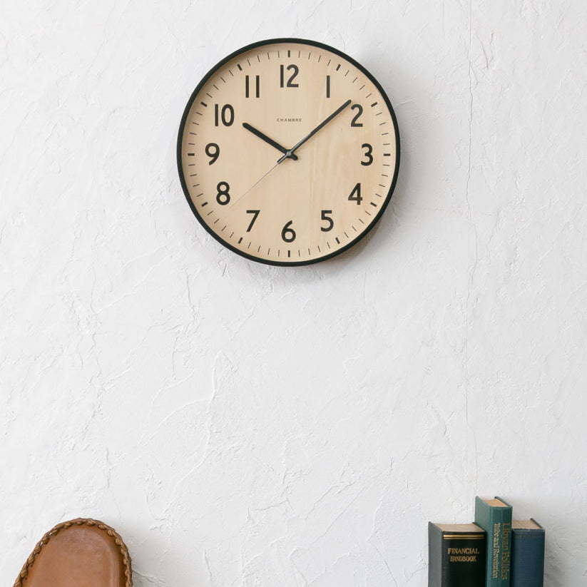 CHAMBRE SHAPELY CLOCK BLACK CH-064BK 電波時計 シャンブル 壁掛け時計 – 東京ウォッチスタイル